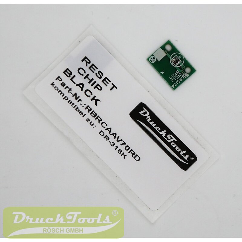 Drucktools Trommel Reset Chip black DR-316K kompatibel für bizhub C25